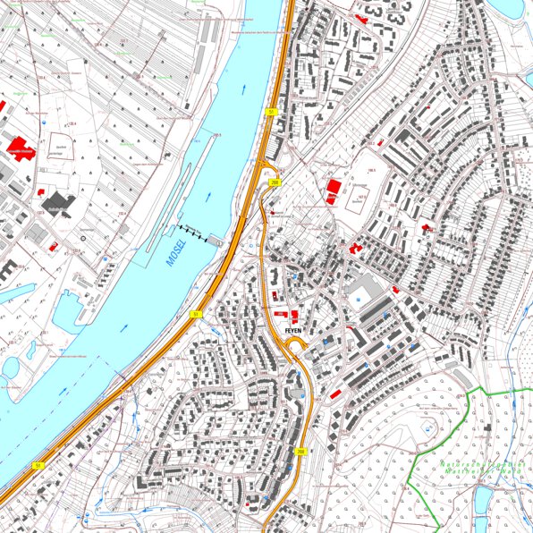 Trier 26 (1:5,000) Map by Landesamt fur Vermessung und ...