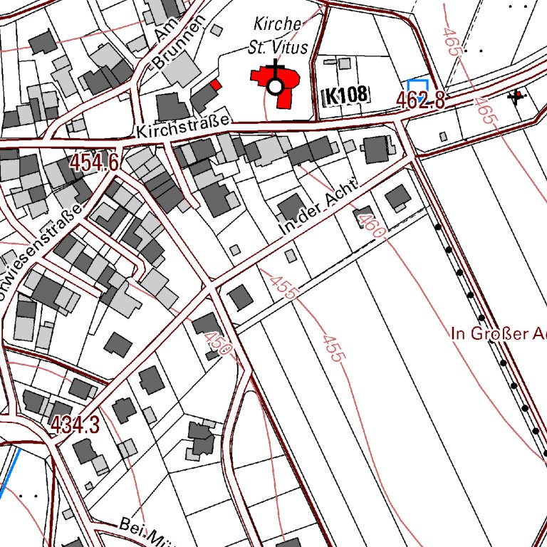 Neunkirchen 1 (1:5,000) Map by Landesamt fur Vermessung und ...