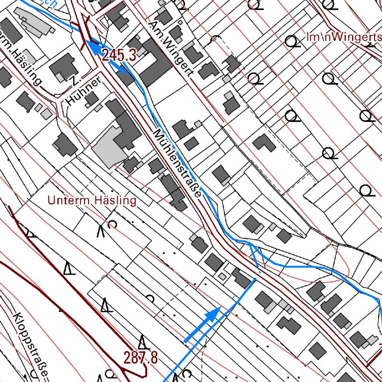 Idar-Oberstein 10 (1:5,000) Map by Landesamt fur Vermessung und ...