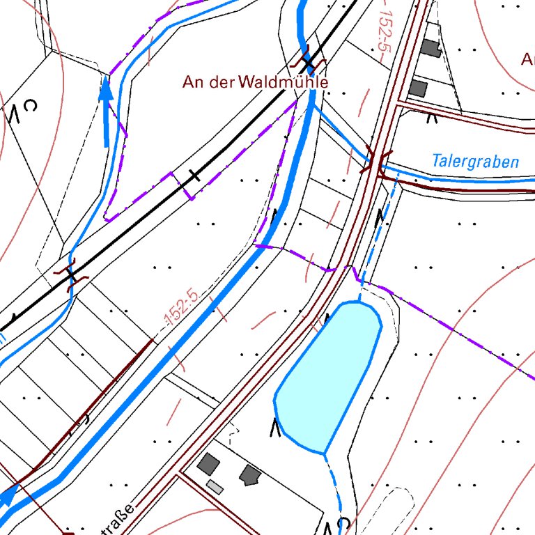 Oberndorf (1:5,000) Map by Landesamt fur Vermessung und ...
