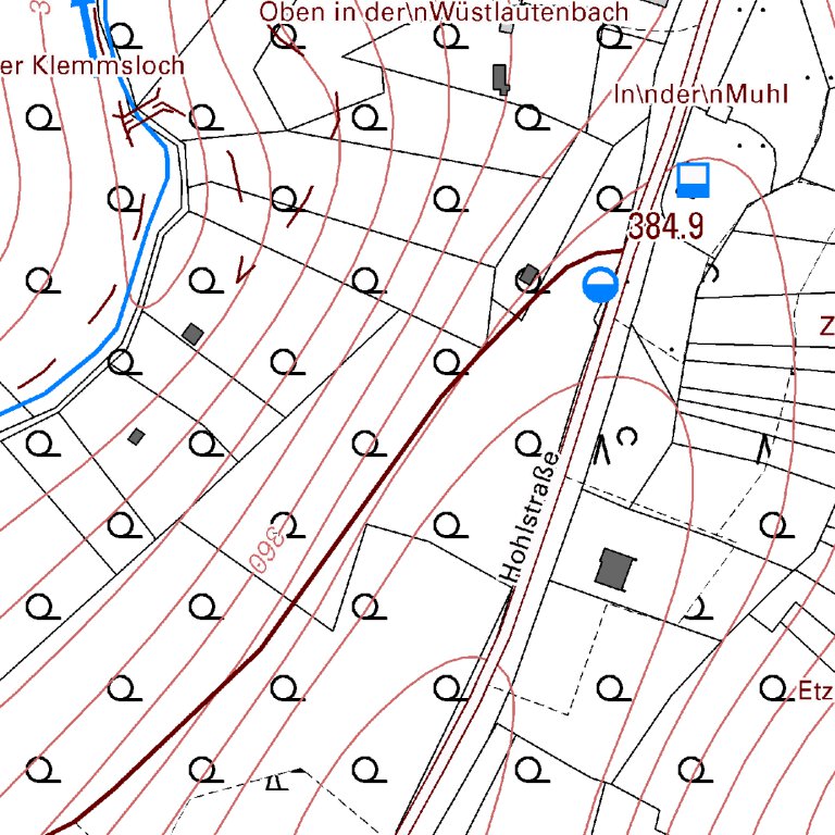 Idar-Oberstein 23 (1:5,000) Map by Landesamt fur Vermessung und ...