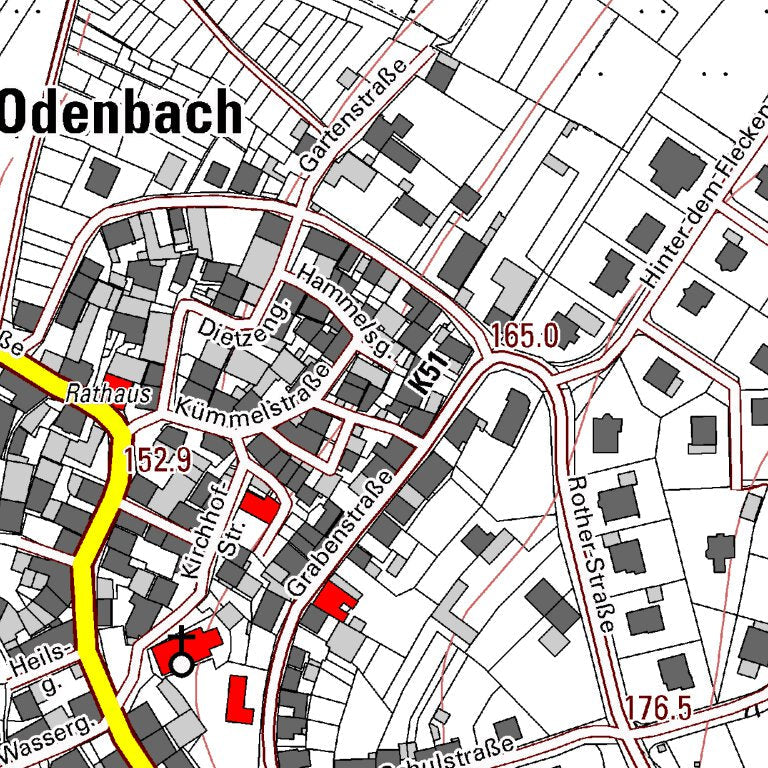 Odenbach 1 (1:5,000) Map by Landesamt fur Vermessung und ...