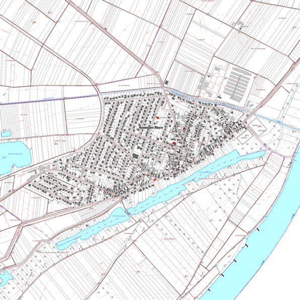 Hamm am Rhein 3 (1:5,000) Map by Landesamt fur Vermessung und ...