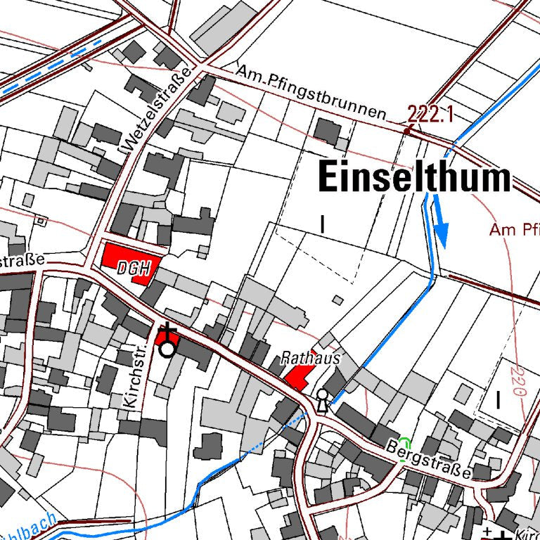 Einselthum (1:5,000) Map by Landesamt fur Vermessung und ...