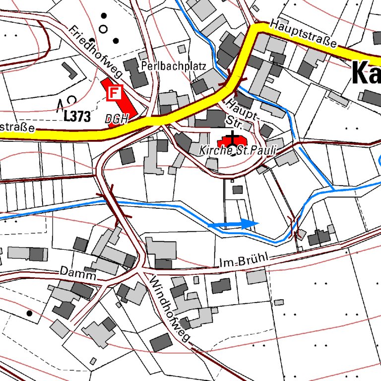 Kappeln 1 (1:5,000) Map by Landesamt fur Vermessung und ...