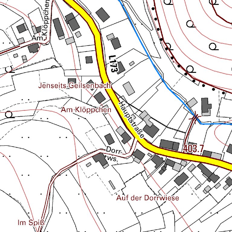 Leisel 2 (1:5,000) Map by Landesamt fur Vermessung und ...