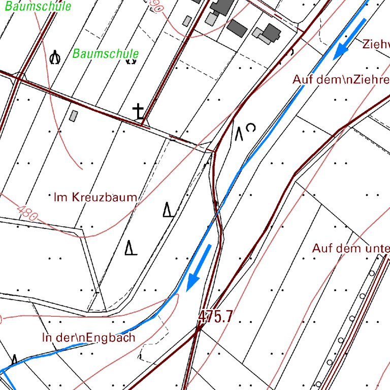 Gusenburg 3 (1:5,000) Map by Landesamt fur Vermessung und ...