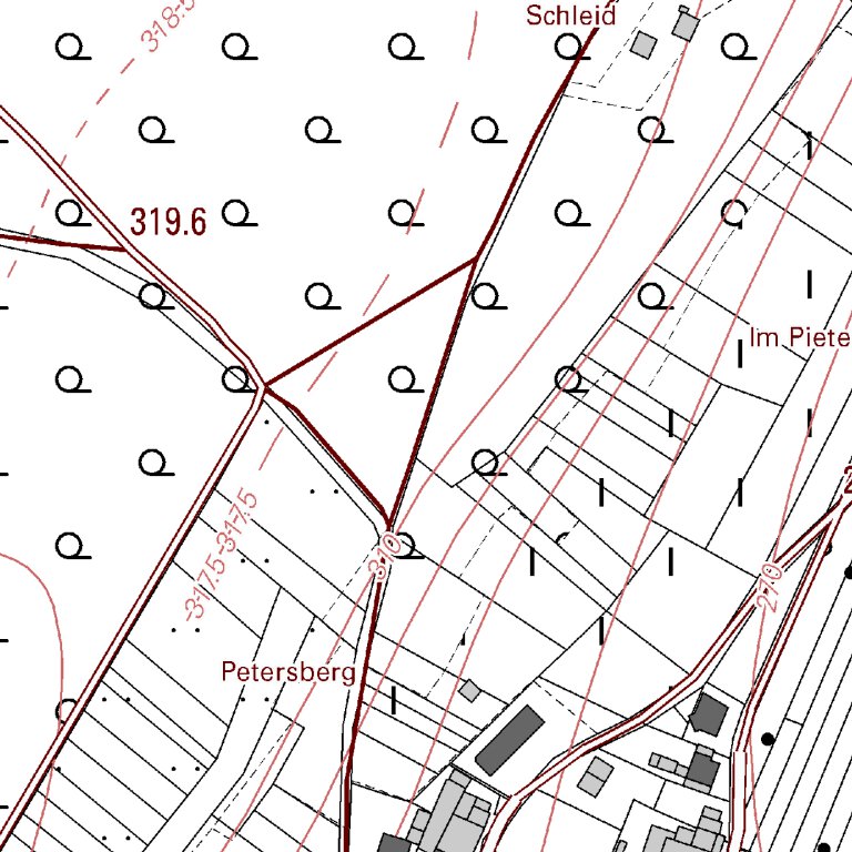 Oberbillig 1 (1:5,000) Map by Landesamt fur Vermessung und ...