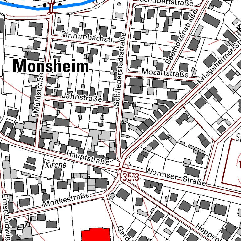 Monsheim 1 (1:5,000) Map by Landesamt fur Vermessung und ...