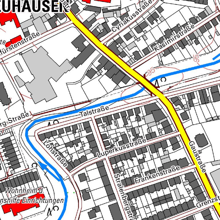 Worms 12 (1:5,000) Map by Landesamt fur Vermessung und ...