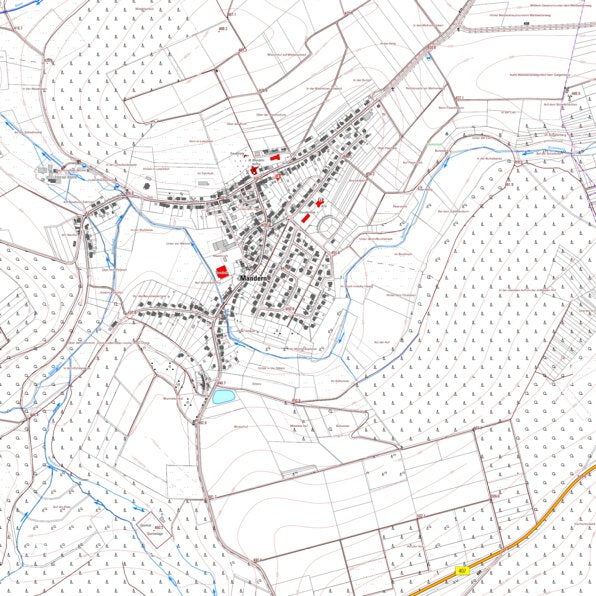 Mandern 3 (1:5,000) Map by Landesamt fur Vermessung und ...