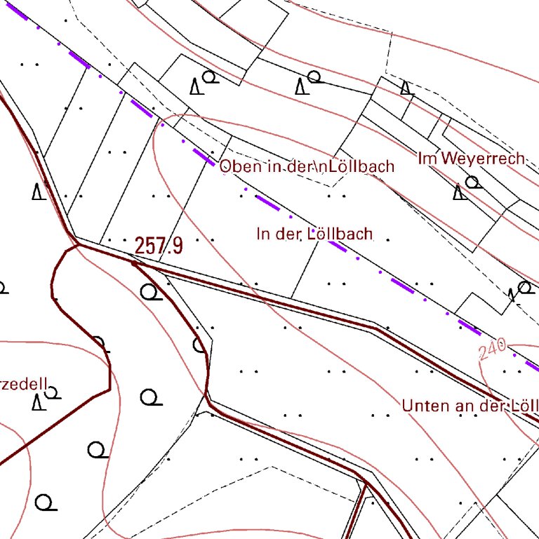 Kappeln 2 (1:5,000) Map by Landesamt fur Vermessung und ...