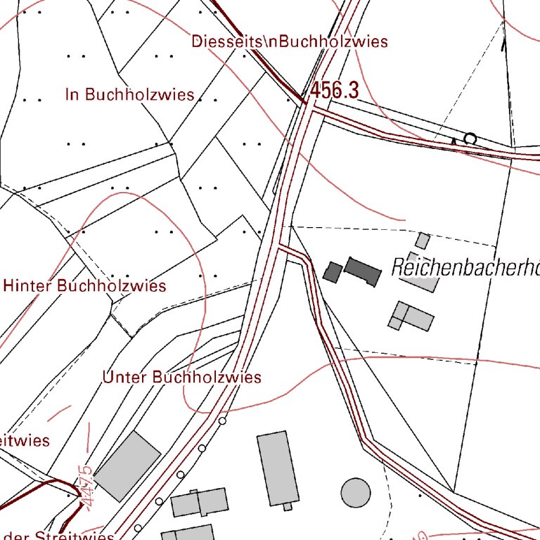 Reichenbach 3 (1:5,000) Map by Landesamt fur Vermessung und ...