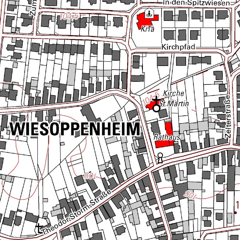 Worms 31 (1:5,000) Map by Landesamt fur Vermessung und ...
