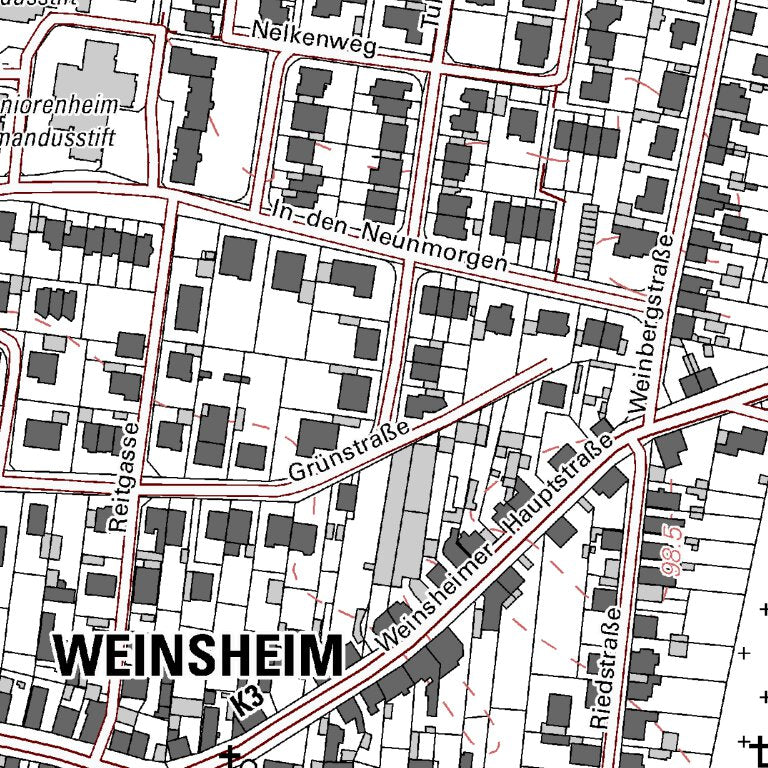 Worms 32 (1:5,000) Map by Landesamt fur Vermessung und ...