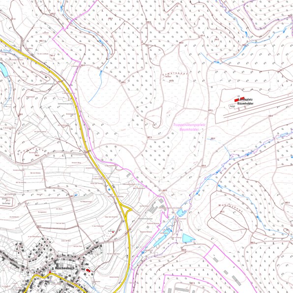 Reichenbach 1 (1:5,000) Map by Landesamt fur Vermessung und ...