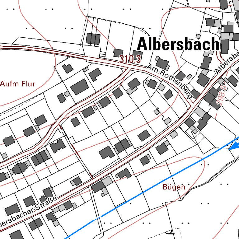 Reichenbach-Steegen 1 (1:5,000) Map by Landesamt fur Vermessung und ...