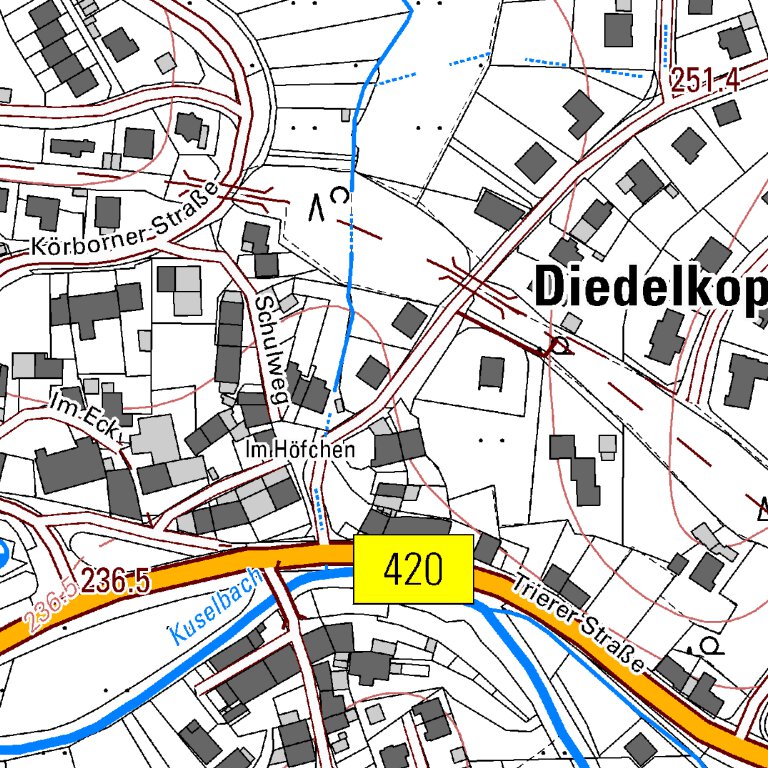 Kusel 3 (1:5,000) Map by Landesamt fur Vermessung und ...