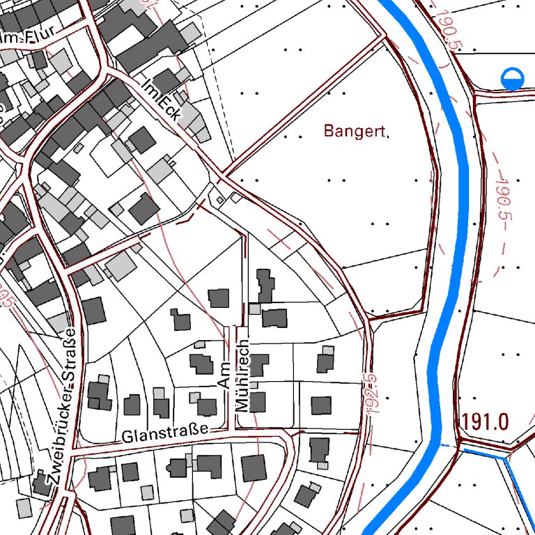 Ulmet (1:5,000) Map by Landesamt fur Vermessung und ...
