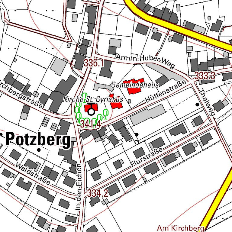 Neunkirchen am Potzberg (1:5,000) Map by Landesamt fur Vermessung und ...