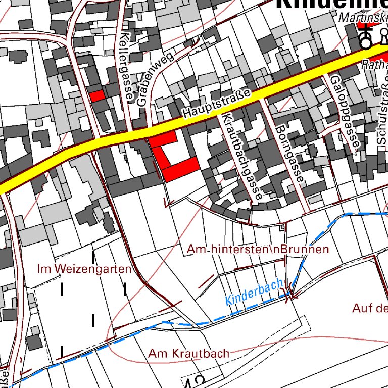 Kindenheim 1 (1:5,000) Map by Landesamt fur Vermessung und ...