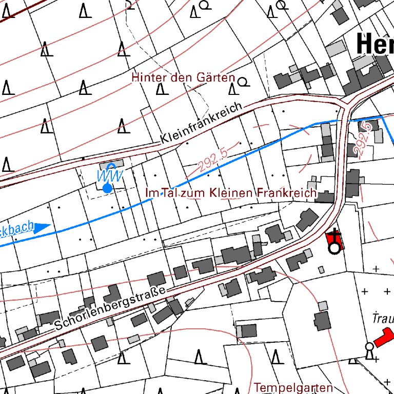 Carlsberg 1 (1:5,000) Map by Landesamt fur Vermessung und ...
