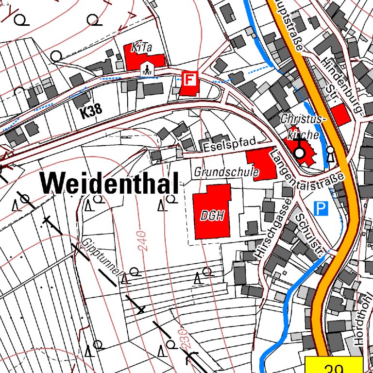 Weidenthal 2 (1:5,000) Map by Landesamt fur Vermessung und ...
