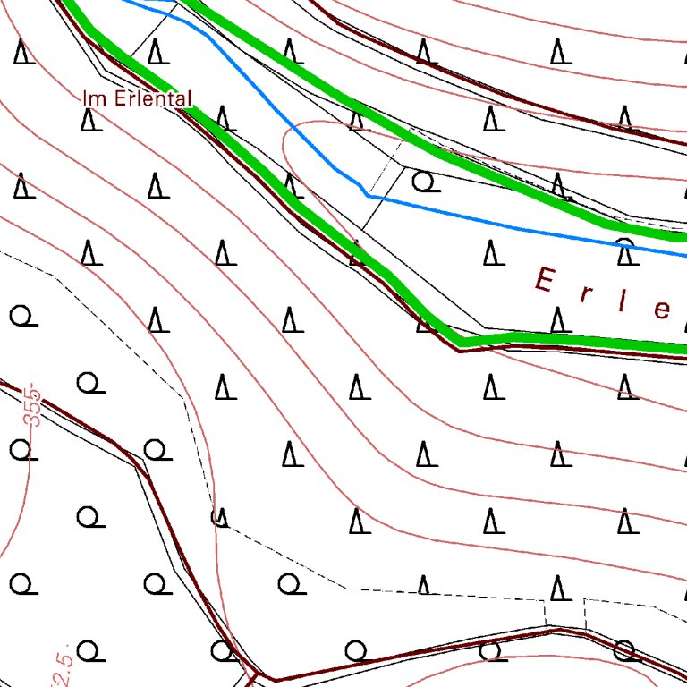 Bann 3 (1:5,000) Map by Landesamt fur Vermessung und ...