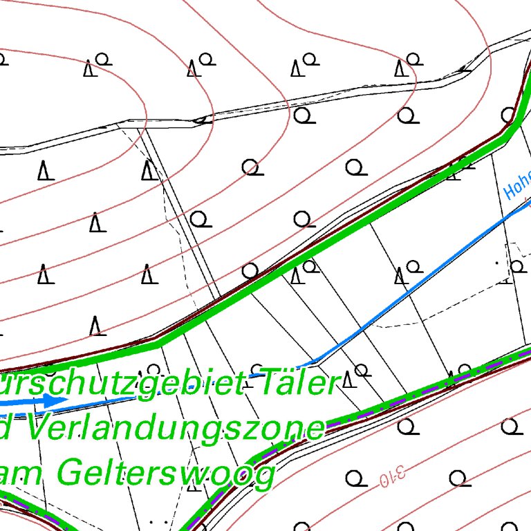 Bann 3 (1:5,000) Map by Landesamt fur Vermessung und ...
