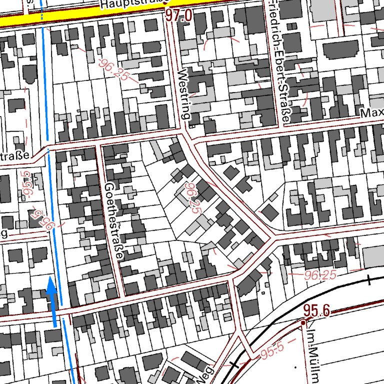Maxdorf 1 (1:5,000) Map by Landesamt fur Vermessung und ...