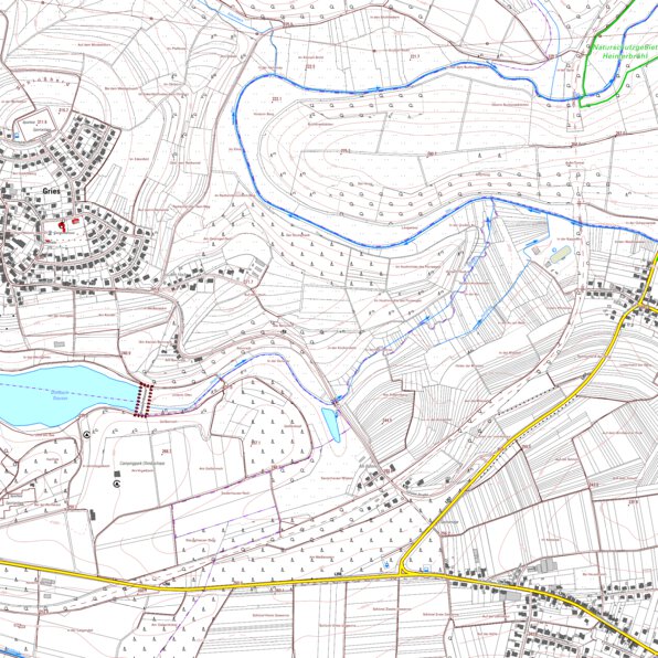 Gries (1:5,000) Map by Landesamt fur Vermessung und ...