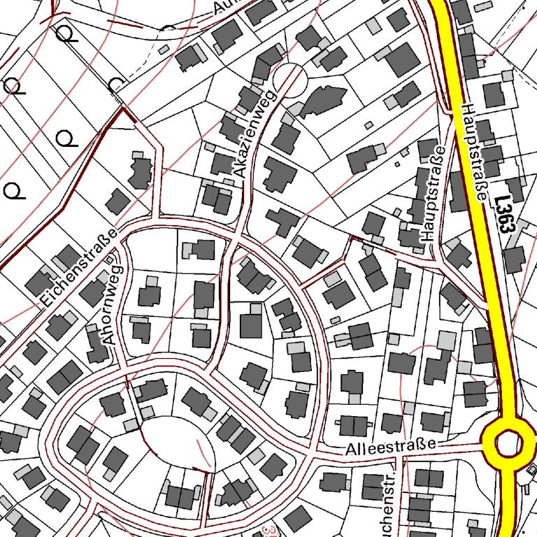 Bann 2 (1:5,000) Map by Landesamt fur Vermessung und ...