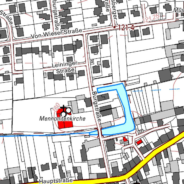 Friedelsheim (1:5,000) Map by Landesamt fur Vermessung und ...