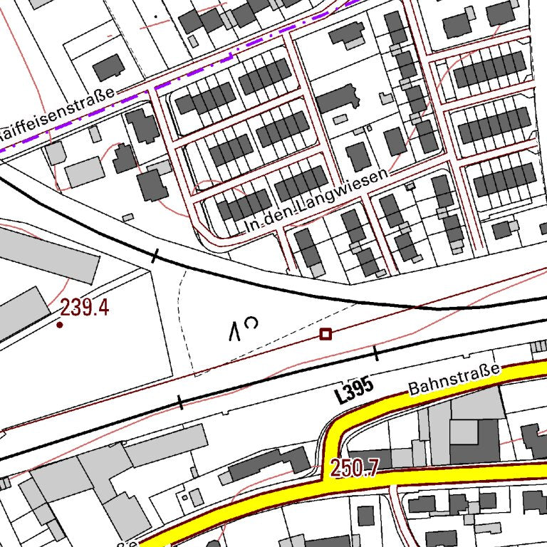 Ramstein-Miesenbach 10 (1:5,000) Map by Landesamt fur Vermessung und ...