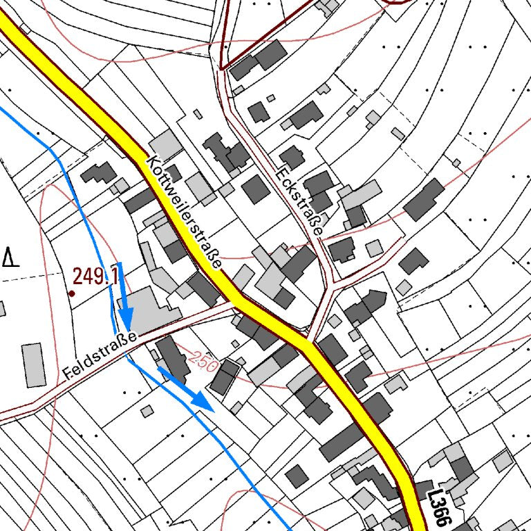 Ramstein-Miesenbach 3 (1:5,000) Map by Landesamt fur Vermessung und ...