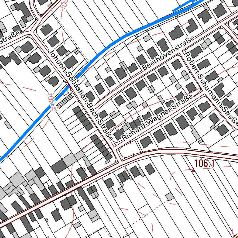 Hochdorf-Assenheim 1 (1:5,000) Map by Landesamt fur Vermessung und ...