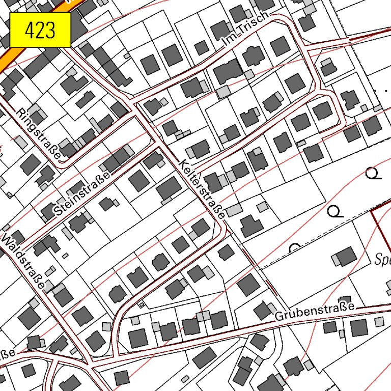 Steinbach am Glan (1:5,000) Map by Landesamt fur Vermessung und ...
