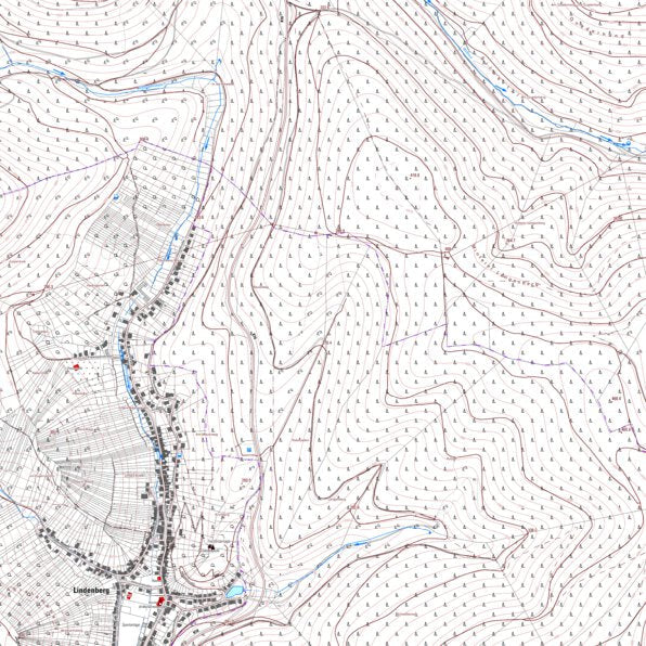 Lindenberg (1:5,000) Map by Landesamt fur Vermessung und ...