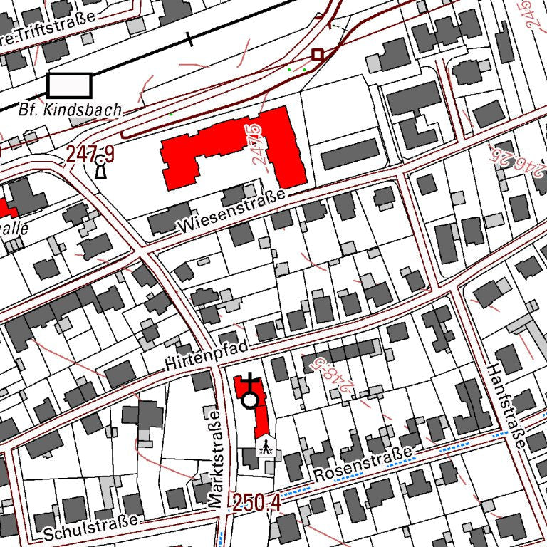 Kindsbach 2 (1:5,000) Map by Landesamt fur Vermessung und ...