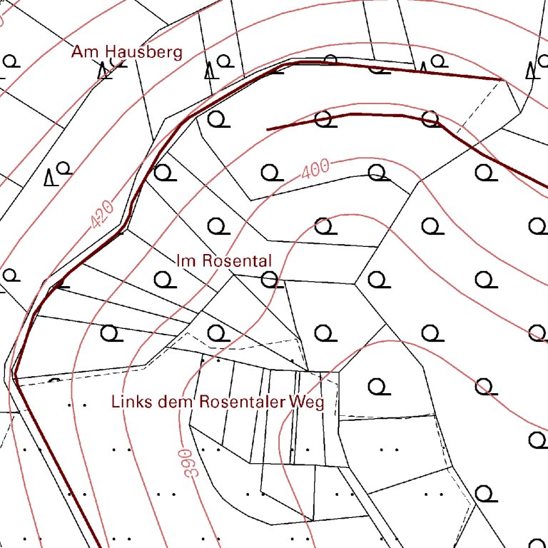 Bann 1 (1:5,000) Map by Landesamt fur Vermessung und ...