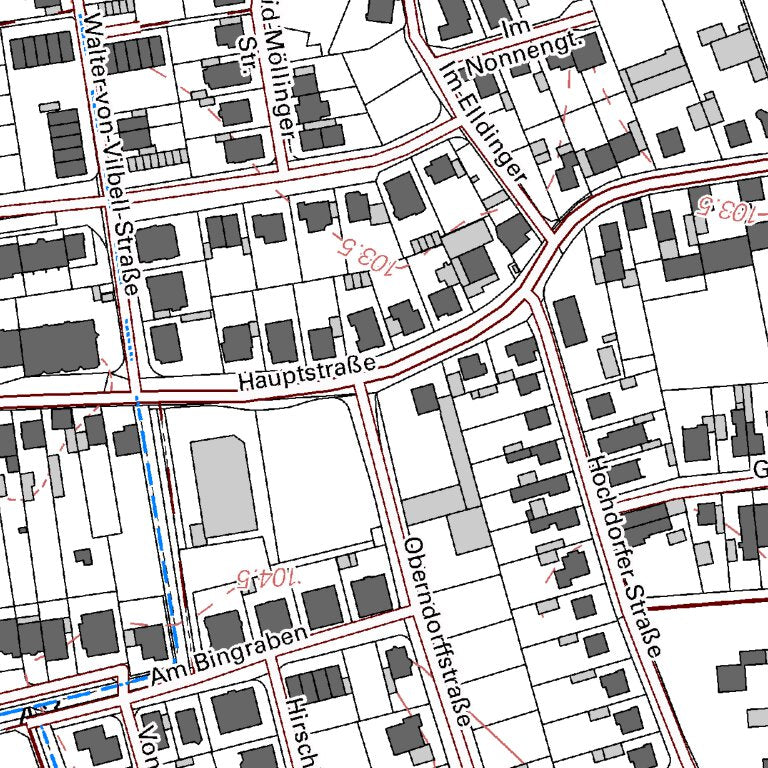 Rödersheim-Gronau 1 (1:5,000) Map by Landesamt fur Vermessung und ...