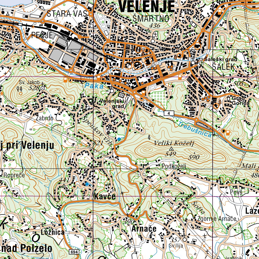 Celje (T502501B) Map by Surveying and Mapping Authority of the Republic ...