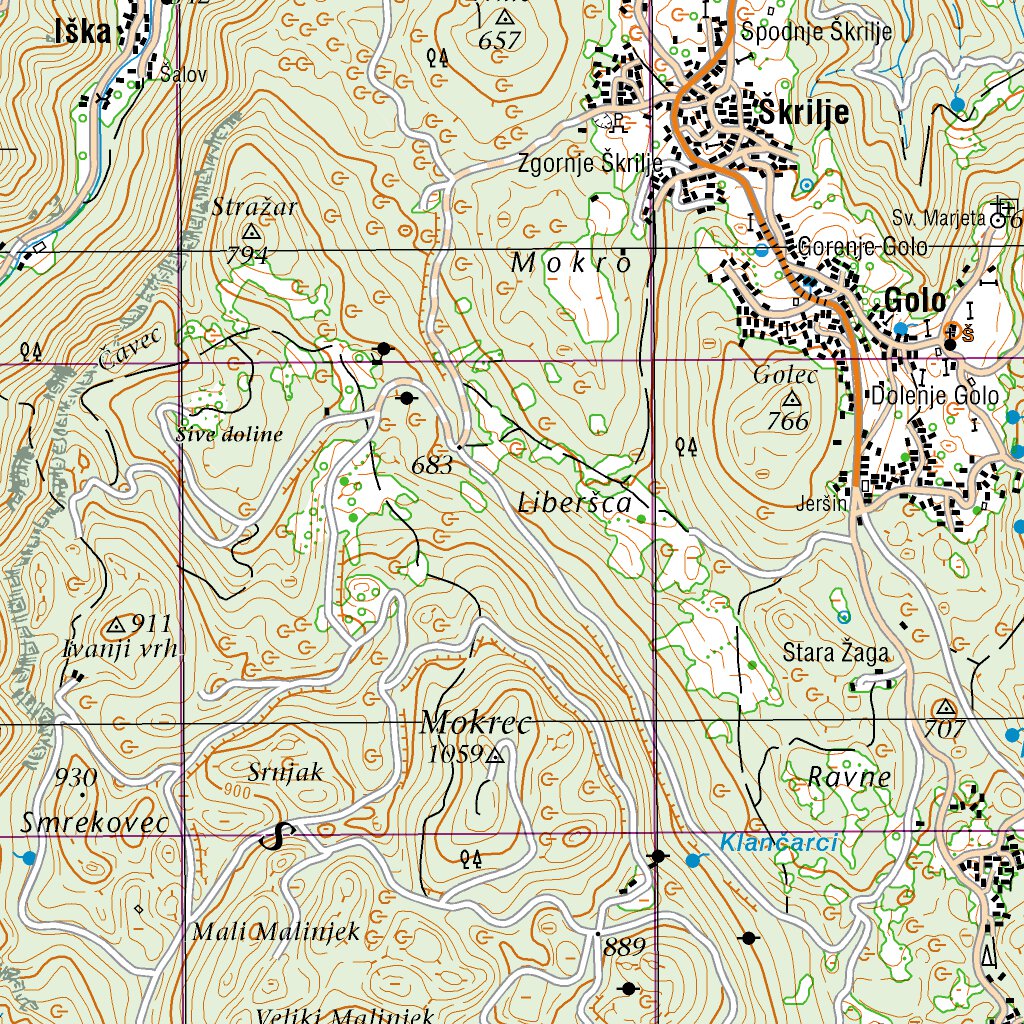 Grosuplje (T504001B) Map by Surveying and Mapping Authority of the ...
