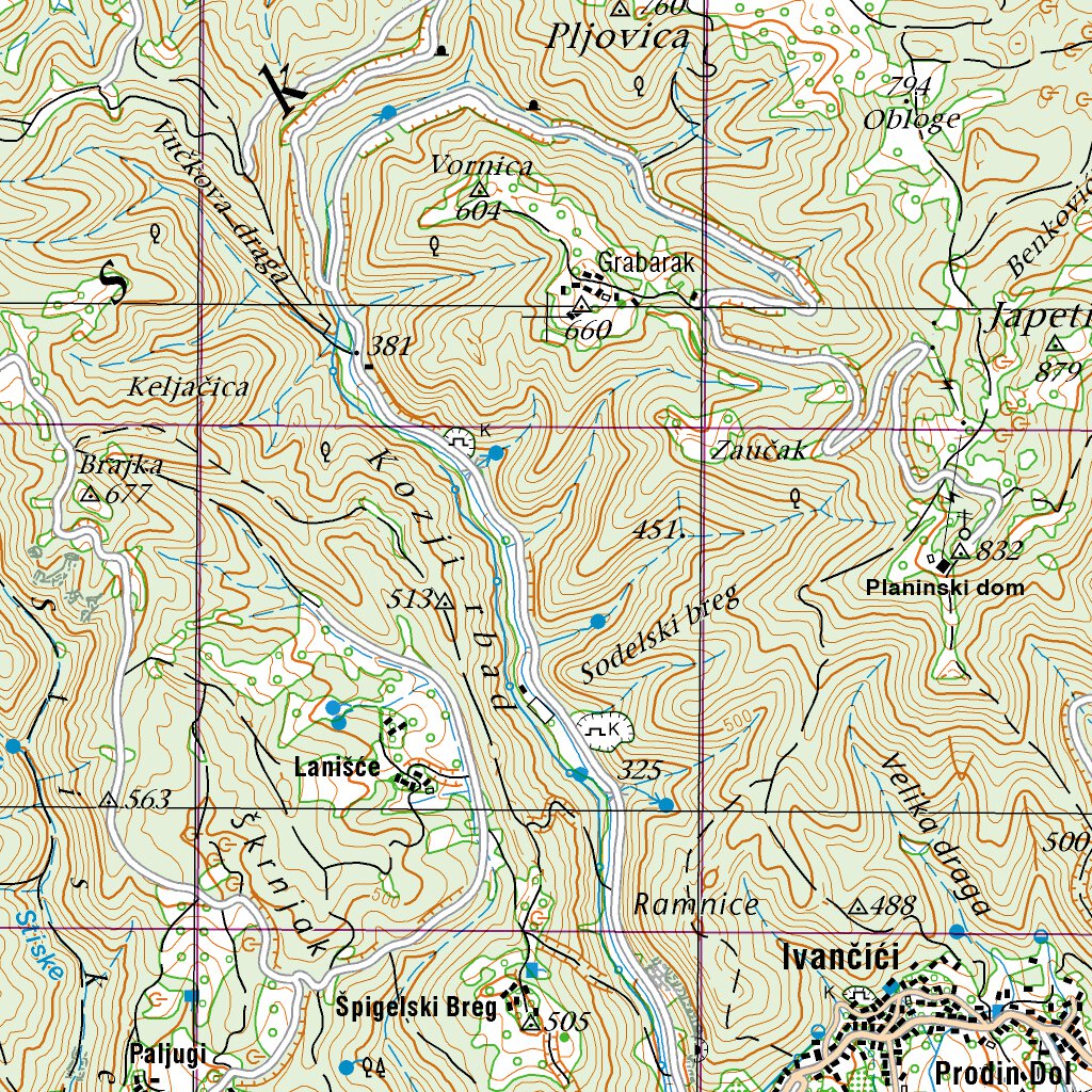 Jastrebarsko (T505101AH) Map by Surveying and Mapping Authority of the ...