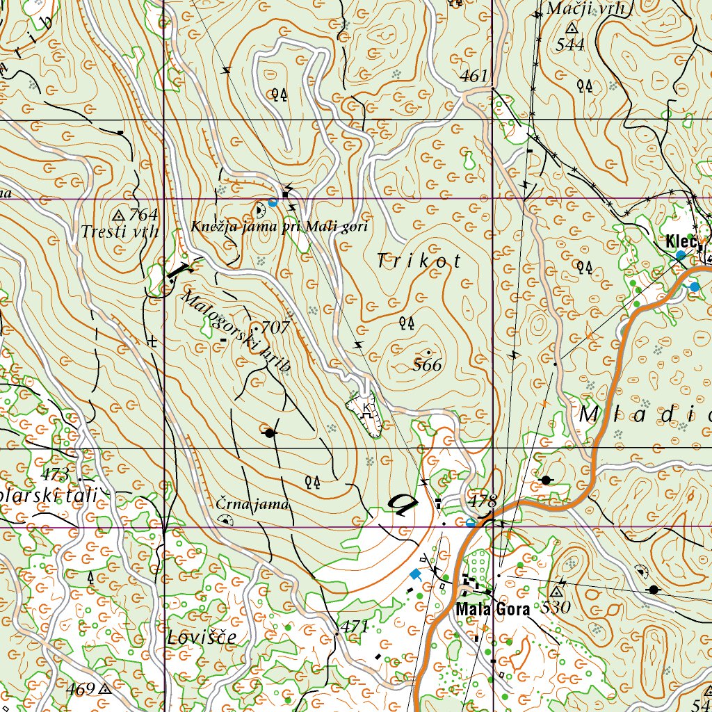 Kočevje (T504901B) Map by Surveying and Mapping Authority of the ...