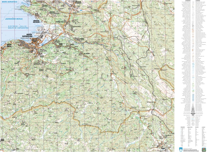 Koper (T505301AH) Map by Surveying and Mapping Authority of the ...