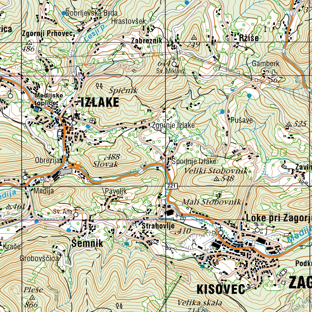 Litija (T503301B) Map by Surveying and Mapping Authority of the ...