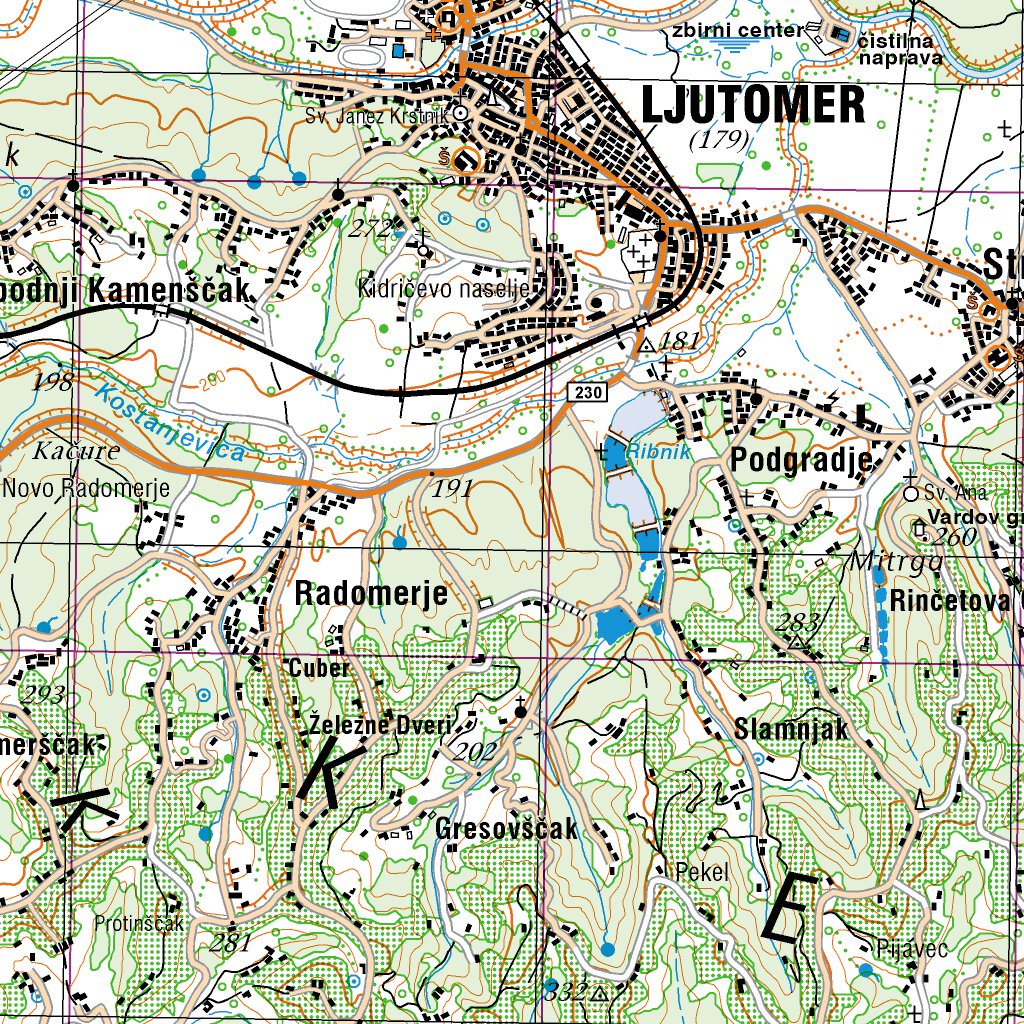 Ljutomer (T501801B) Map by Surveying and Mapping Authority of the ...