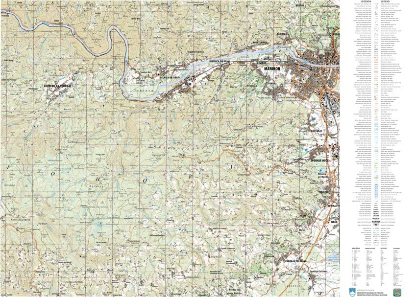 Maribor (T501601B) Map by Surveying and Mapping Authority of the ...