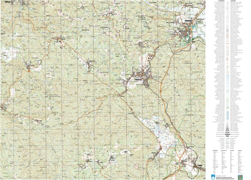 Vrhnika (T503901B) Map by Surveying and Mapping Authority of the ...